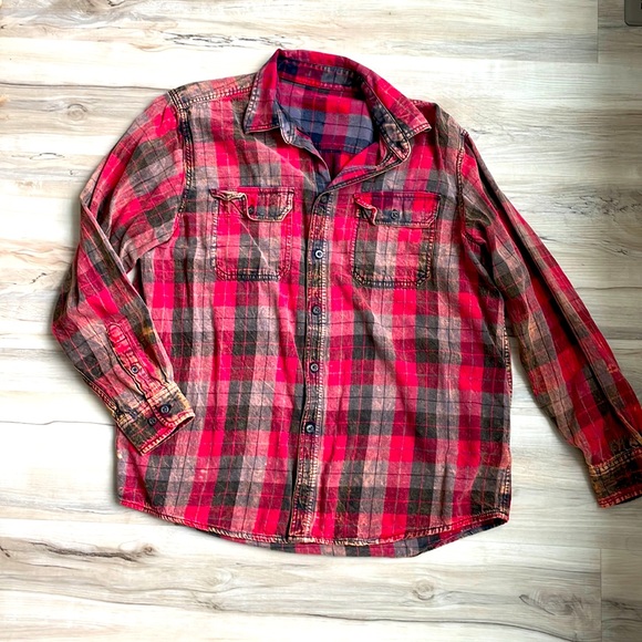 Tops | Vintage Repurposed Flannel | Poshmark
